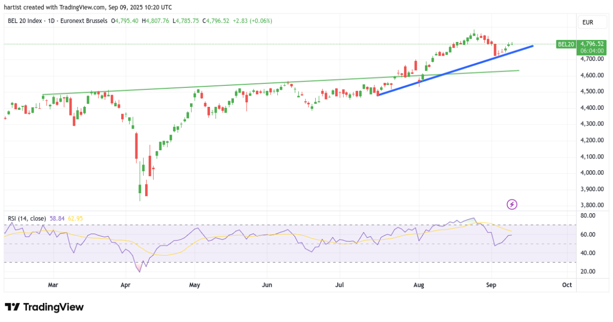 TA Alphabet, Palantir, ASM Int., Bel-20 en AEX